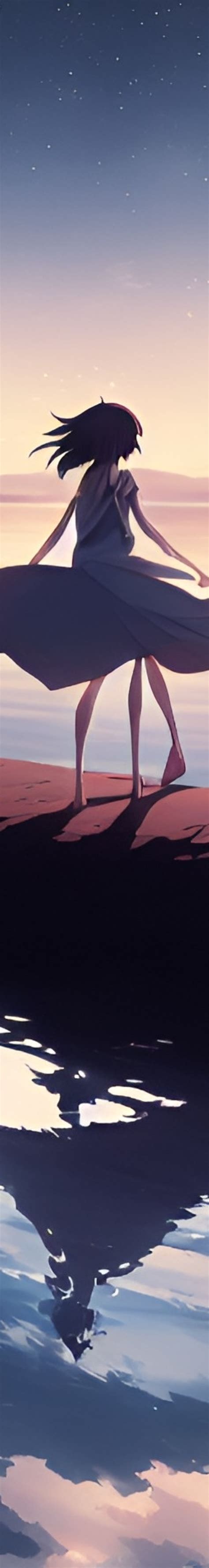 800x6000 Anime Girl Walking On Water 2023 Ai Art 800x6000 Resolution