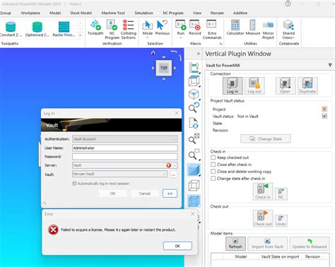 Solved Powermill Vault Plugin Not Working With Pm2024 Autodesk Community