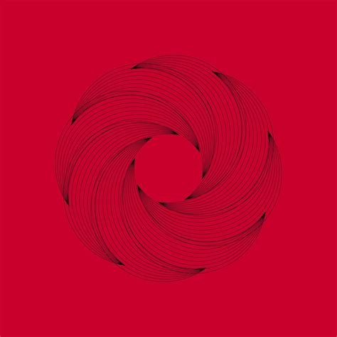 Premium Vector Circular Rotation Flower Pattern Swirling Finer Lines