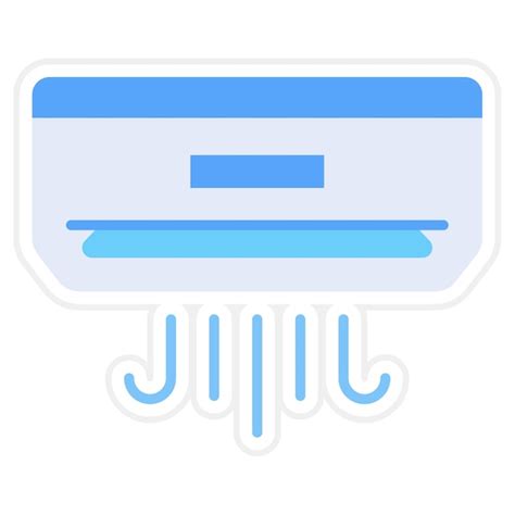 에어컨 아이콘 프리미엄 벡터