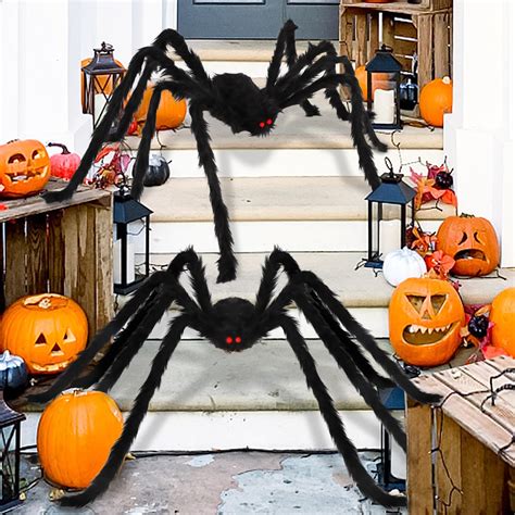 Baisoo Halloween Giant Spider Decorations Outdoor 2 Pack 5