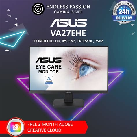 Asus Va Ehe Eye Care Monitor Inch Full Hd Ips Frameless Hz Adaptive Sync Low Blue