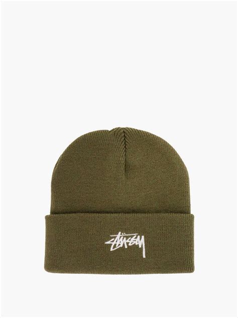 Stussy Hat Green Mens Stussy