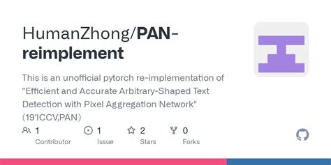 Github Humanzhongpan Reimplement This Is An Unofficial Pytorch Re