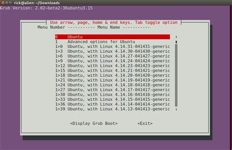 how to list grub s menuentries in command line