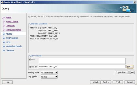 Create List Of Values LOV In Oracle ADF