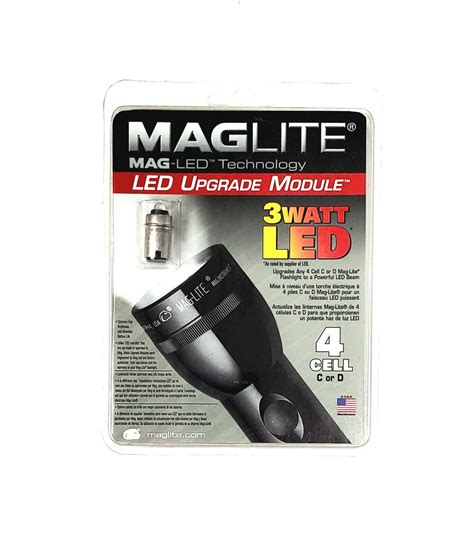 Maglite Mag Led Upgrade Module 3 Watt Led 4 Cell Or D