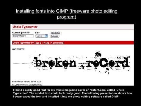 Gimp Fonts Writersgse