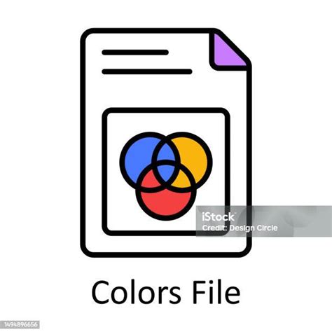색상 파일 채워진 윤곽선 아이콘 디자인 그림입니다 흰색 배경에 예술과 공예 기호 Eps 10 파일 0명에 대한 스톡 벡터 아트 및 기타 이미지 Istock