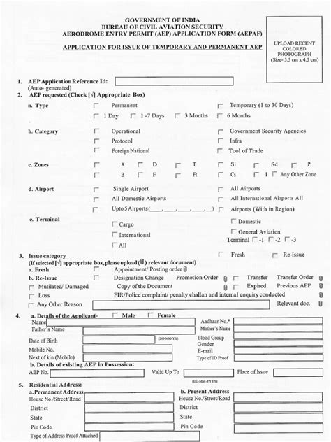 Aep Form Pdf