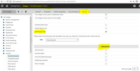 Content Management System Can Kentico Grant Permission For A Web Part Stack Overflow