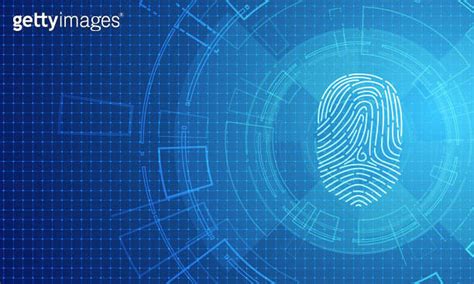 Scan Fingerprint Cyber Security And Password Control Through