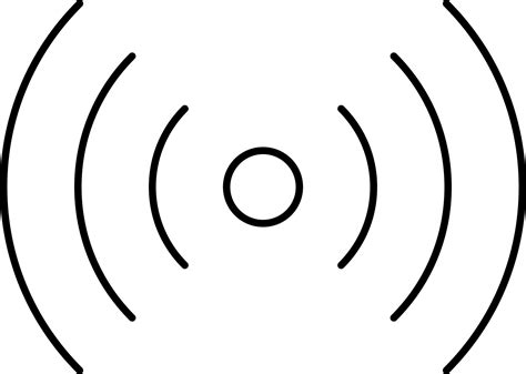 Hotspot Or Wifi Icon In Black Line Art Vector Art At Vecteezy