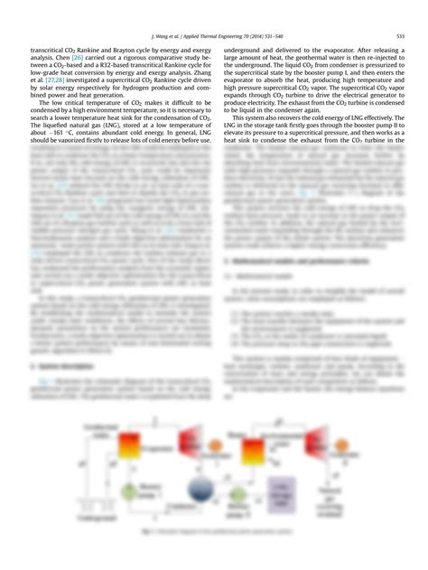 Solution Thermodynamic Analysis And Optimization Of A Transcritical
