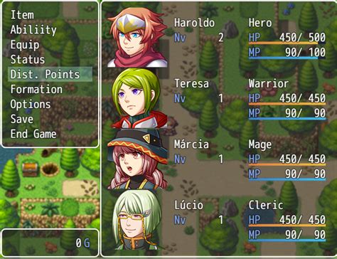 Stat Point Distribution RPG MAKER MV By Pixels King