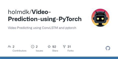 github holmdk video prediction using pytorch video predicting using convlstm and pytorch