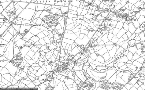 Historic Ordnance Survey Map Of Upper Dicker 1898