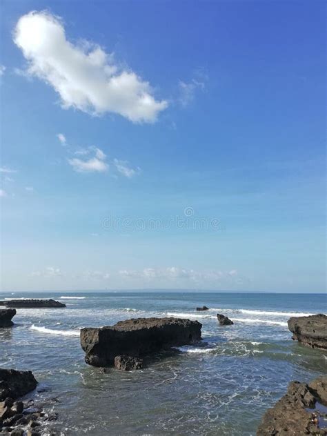 Echo Beach At Badung Regencybali Indonesia During A Sunny Day Stock Image Image Of Coastline
