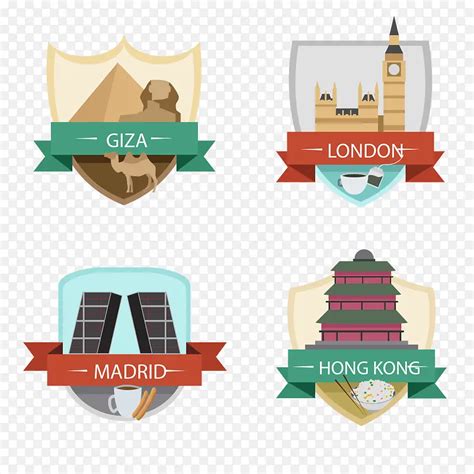矢量旅游景点PNG图片素材下载 图片编号ymrwende 免抠素材网