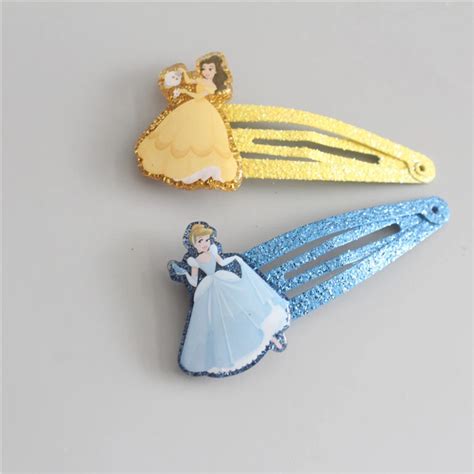 6 шт новые милые заколки для волос для принцесс Bb Детские зажимы для волос головной убор для