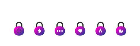 Lock Icons Padlocks Badges Security Symbol Icons Vector Image