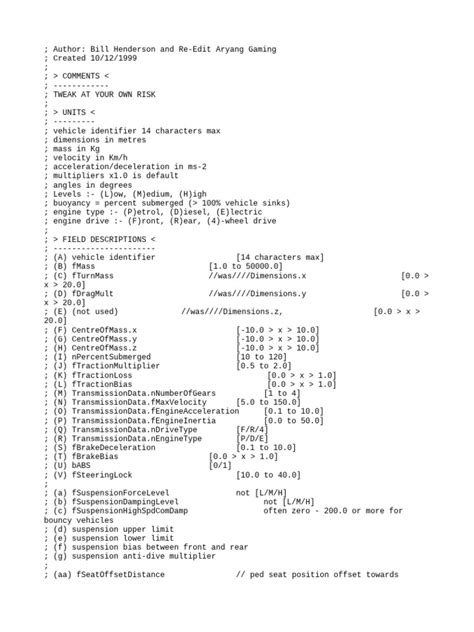 Handling Pdf Car Body Styles Wheeled Vehicles