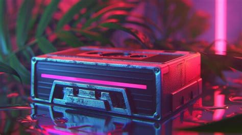 A High Resolution Image Of A Retro Cassette Tape Premium Ai Generated