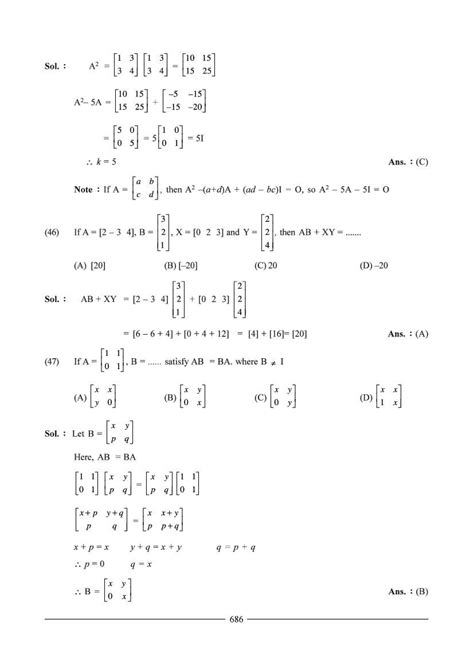Jee Maths Question Bank For Matrices Artofit