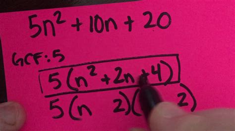 Gcf For Trinomial Factoring Math Short Youtube