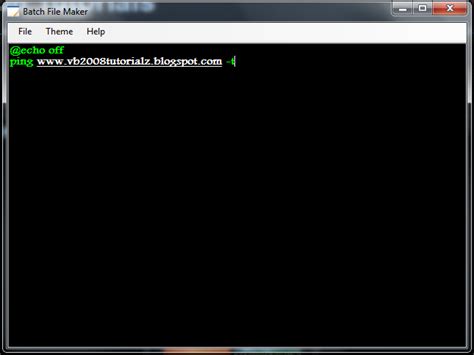 Visual Basic Tutorials Batch File Maker Using Visual Basic