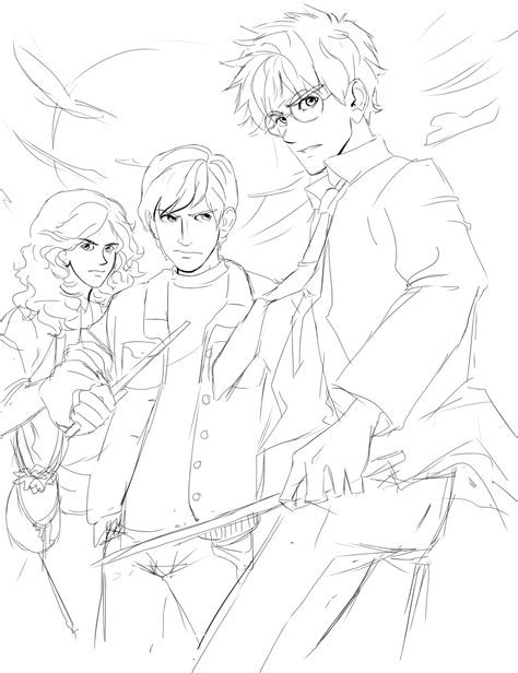 Harry Potter Anime Sketches