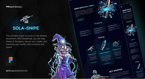 SOLA SNIPE Crypto Sniper Bot Figma