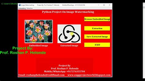 Python Code For Image Watermarking Python Project With Source Code