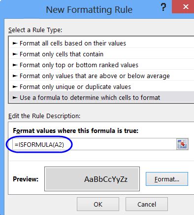 How To Use Excel Isformula Function