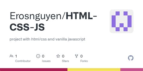 GitHub Erosnguyen HTML CSS JS Project With Html Css And Vanilla Javascript