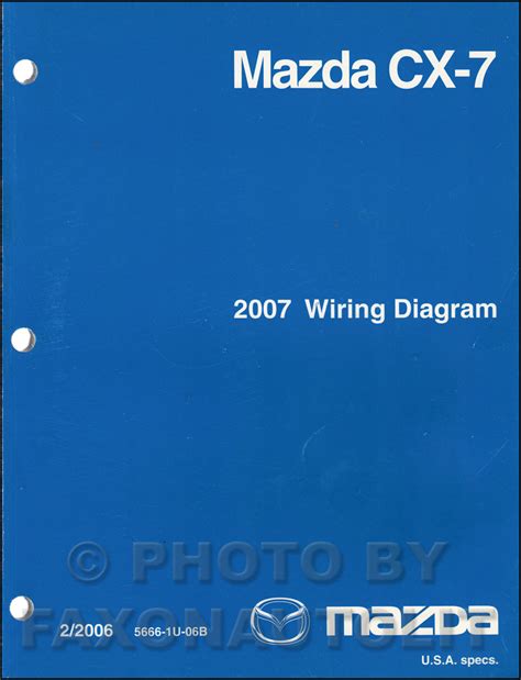 2007 Mazda Cx 7 Wiring Diagram Manual Original