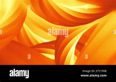 abstract orange background with spinning 3d objects loop stock video