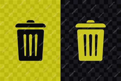 Premium Vector Trash Or Delete Button