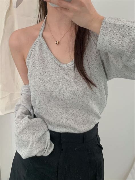 블랙모니카 나시 가디건세트 헤라 린넨 홀터나시 볼레로 여름 가디건 세트 3color 블랙모니카 위시버킷