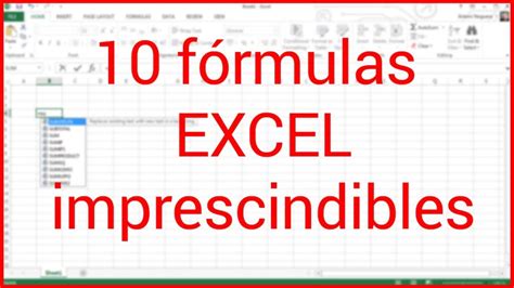 10 Fórmulas De Excel Que Debes Dominar