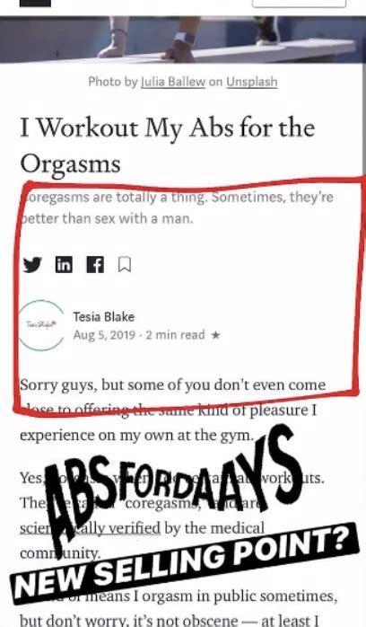 You Can Have An Orgasm When Using An Ab Roller Claims Fitness Trainer Who Says She Has