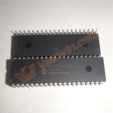 pic16f877 20 p microchip processors microcontrollers veswin electronics
