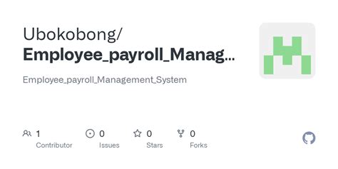 github ubokobong employee payroll management system employee payroll management system