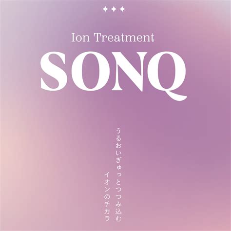 放置・加温・途中すすぎ不要！イオンの力で実現する｢速・実感｣トリートメント 中野製薬 Sonqソンクb Zonebiz（revo）