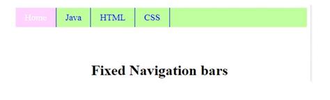 CSS Navigation Bar I2tutorials