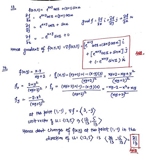 [solved] Thanks 13 Find The Gradient Of F X Y 2 Exty Cos 2