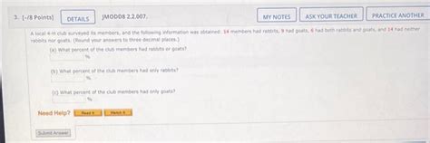 Solved 3 8 Points JMODD 2 2 007 DETAILS MY NOTES ASK Chegg Com