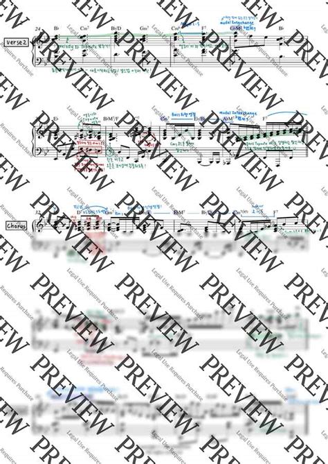 악보 J Mcgranahan 빈들에 마른 풀 같이 편곡 분석o X By Mindidi