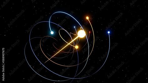 Solar System 3d Animation Planetary System Orbits Travelling Through Space Can Be Used To