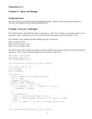 Manipulating Strings In C Functions Input Validation And Course Hero